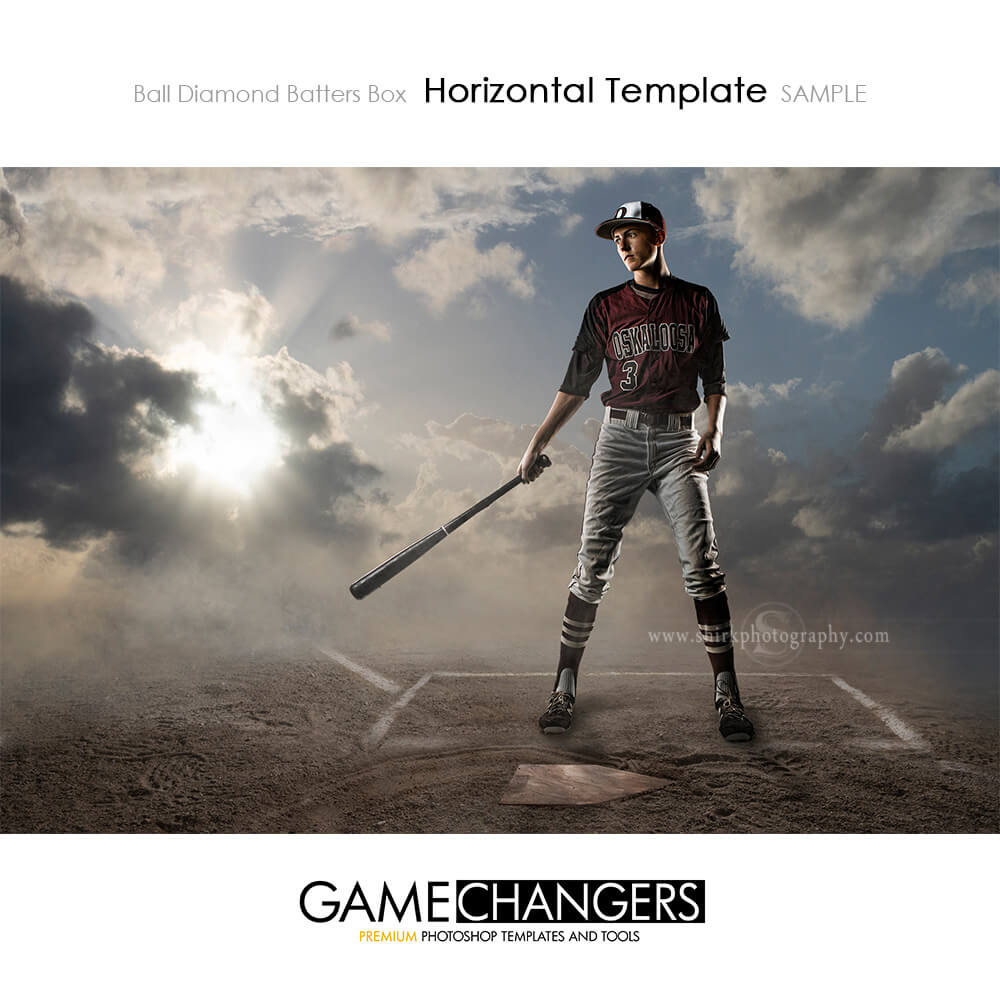 Ball Diamond Batters Box Photoshop Template + Tutorial ⋆ Game Changers ...