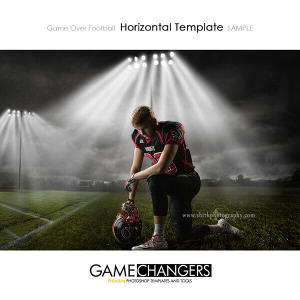 Game Over Football Photoshop Template + Tutorial ⋆ Game Changers by ...