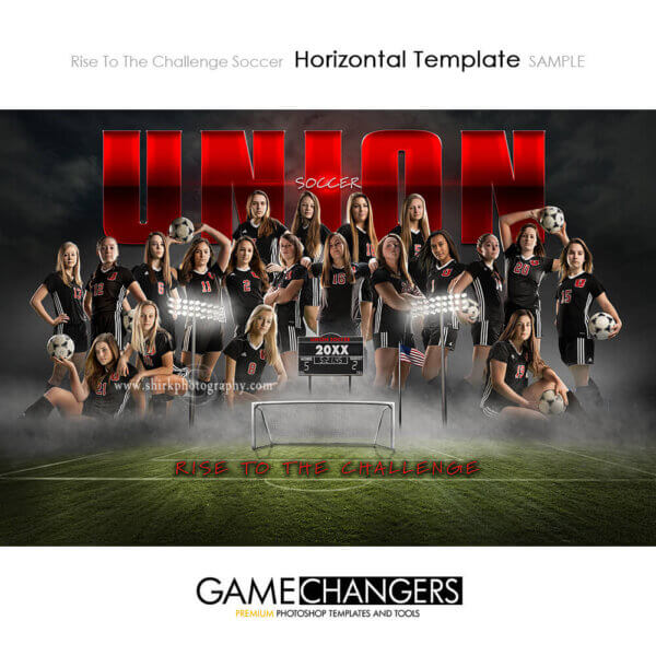 Rise To The Challenge Soccer Photoshop Templates + Tutorials ⋆ Game ...