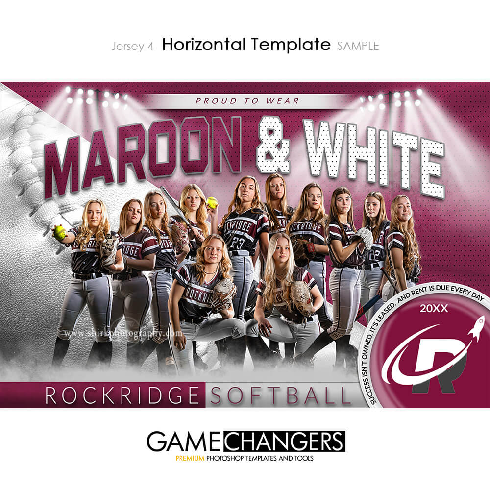Jersey 4 Baseball Softball Dance Tennis Photoshop Templates + Tutorials ...