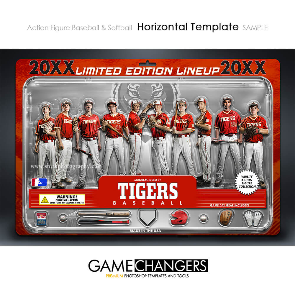 Action Figure Baseball & Softball Photoshop Templates + Tutorials ⋆ ...