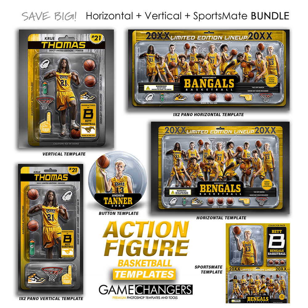Action Figure Basketball Photoshop Templates + Tutorials ⋆ Game ...