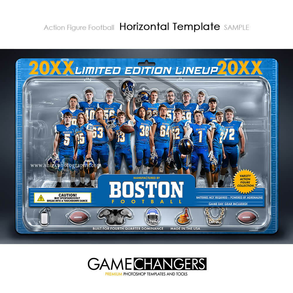 Action Figure Football Photoshop Templates + Tutorials ⋆ Game Changers ...