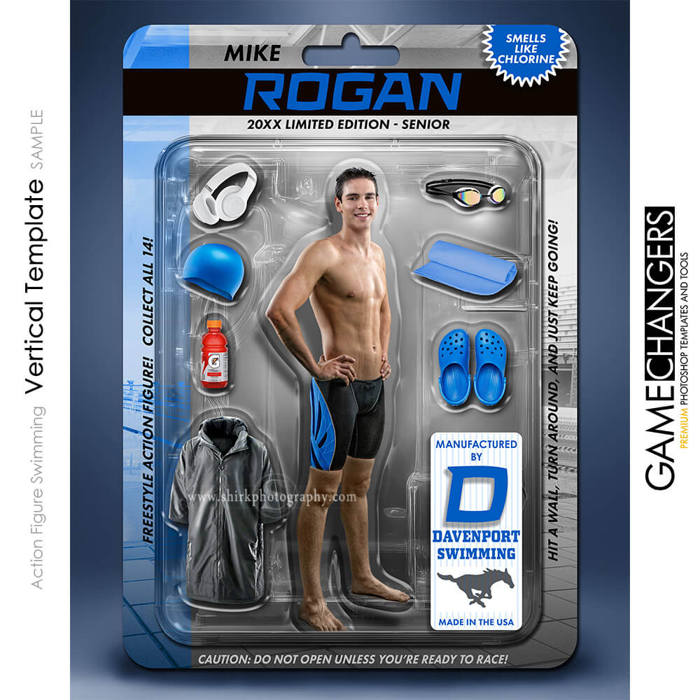 Action Figure Swimming Photoshop Templates + Tutorials ⋆ Game Changers ...