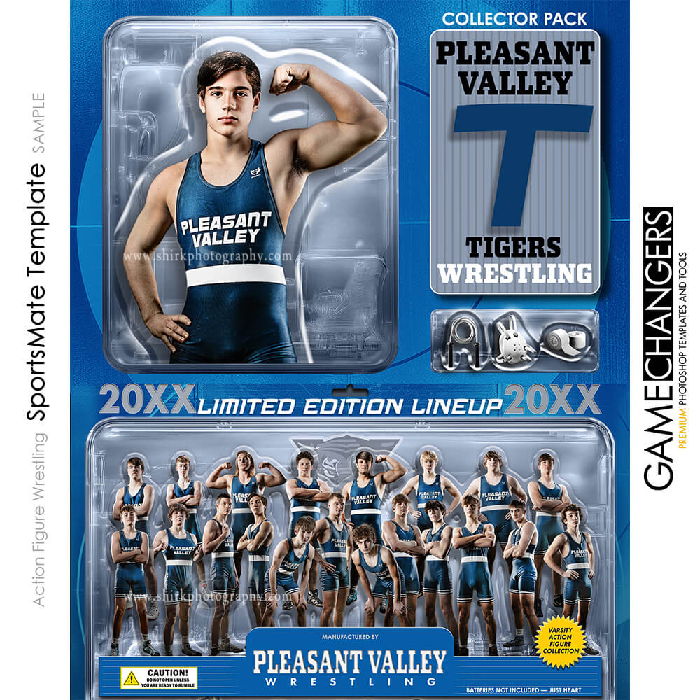 Action Figure Wrestling Photoshop Templates + Tutorials ⋆ Game Changers ...