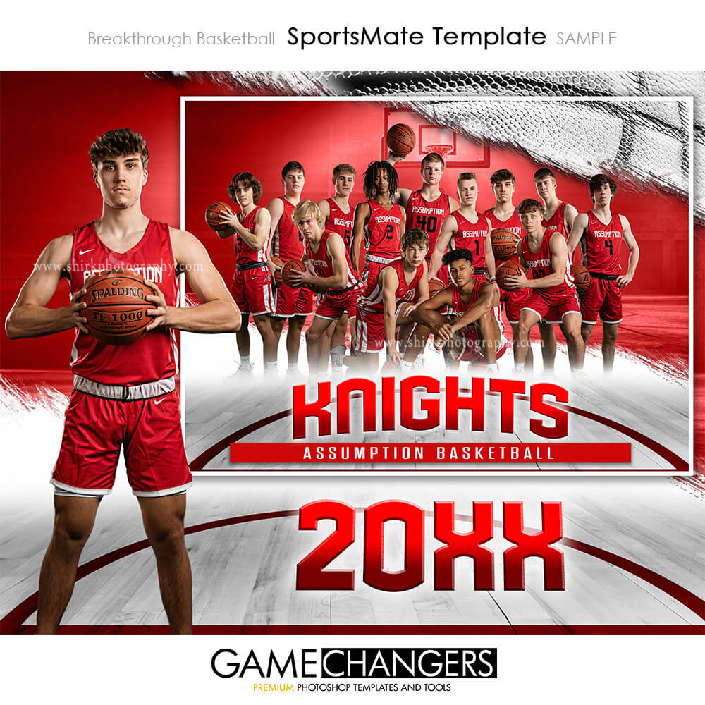 Breakthrough Basketball Photoshop Templates + Tutorials ⋆ Game Changers ...