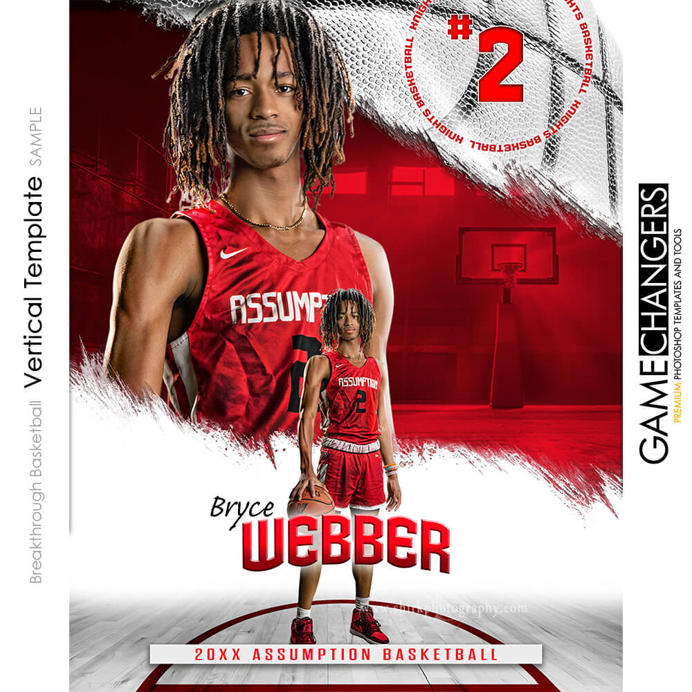 Breakthrough Basketball Photoshop Templates + Tutorials ⋆ Game Changers ...
