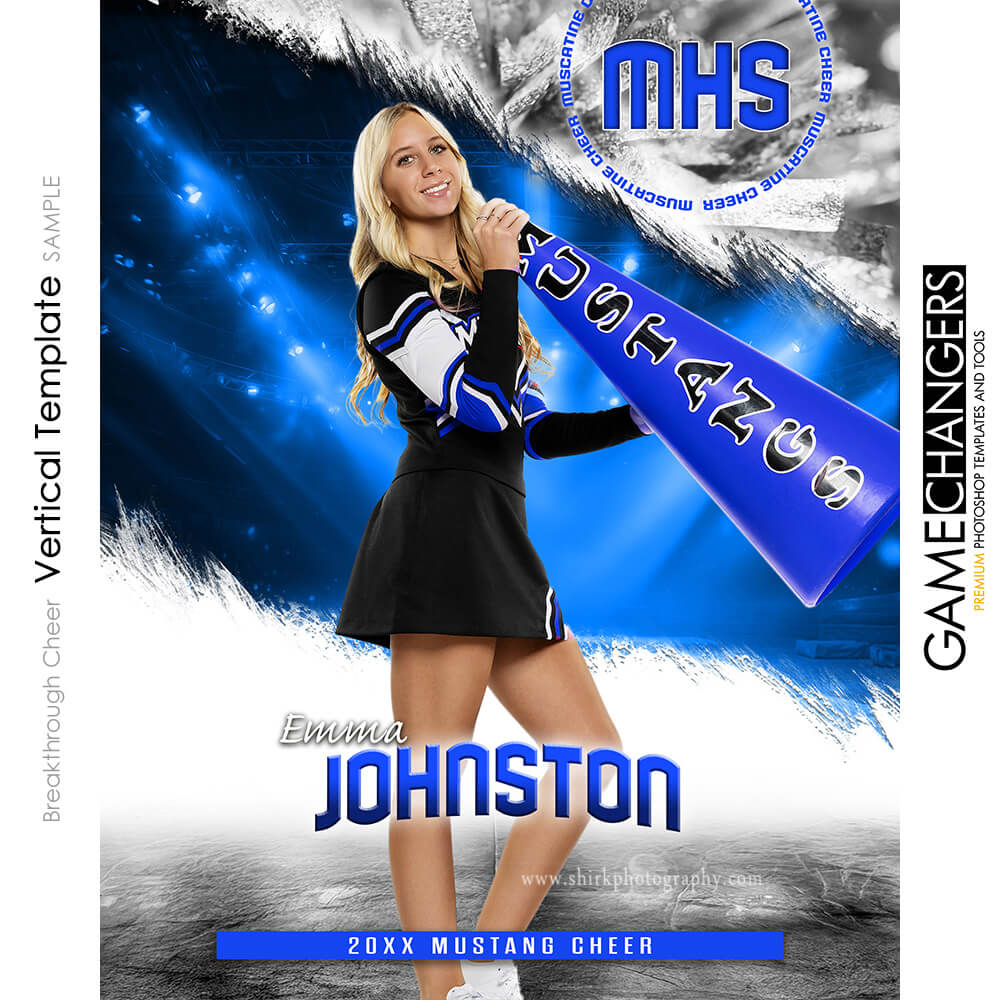 Breakthrough Cheer Photoshop Templates + Tutorials ⋆ Game Changers by ...