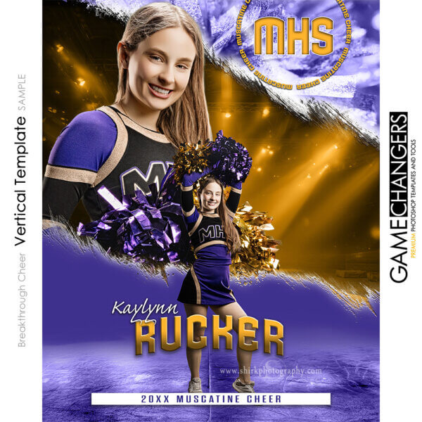Breakthrough Cheer Photoshop Templates + Tutorials ⋆ Game Changers by ...