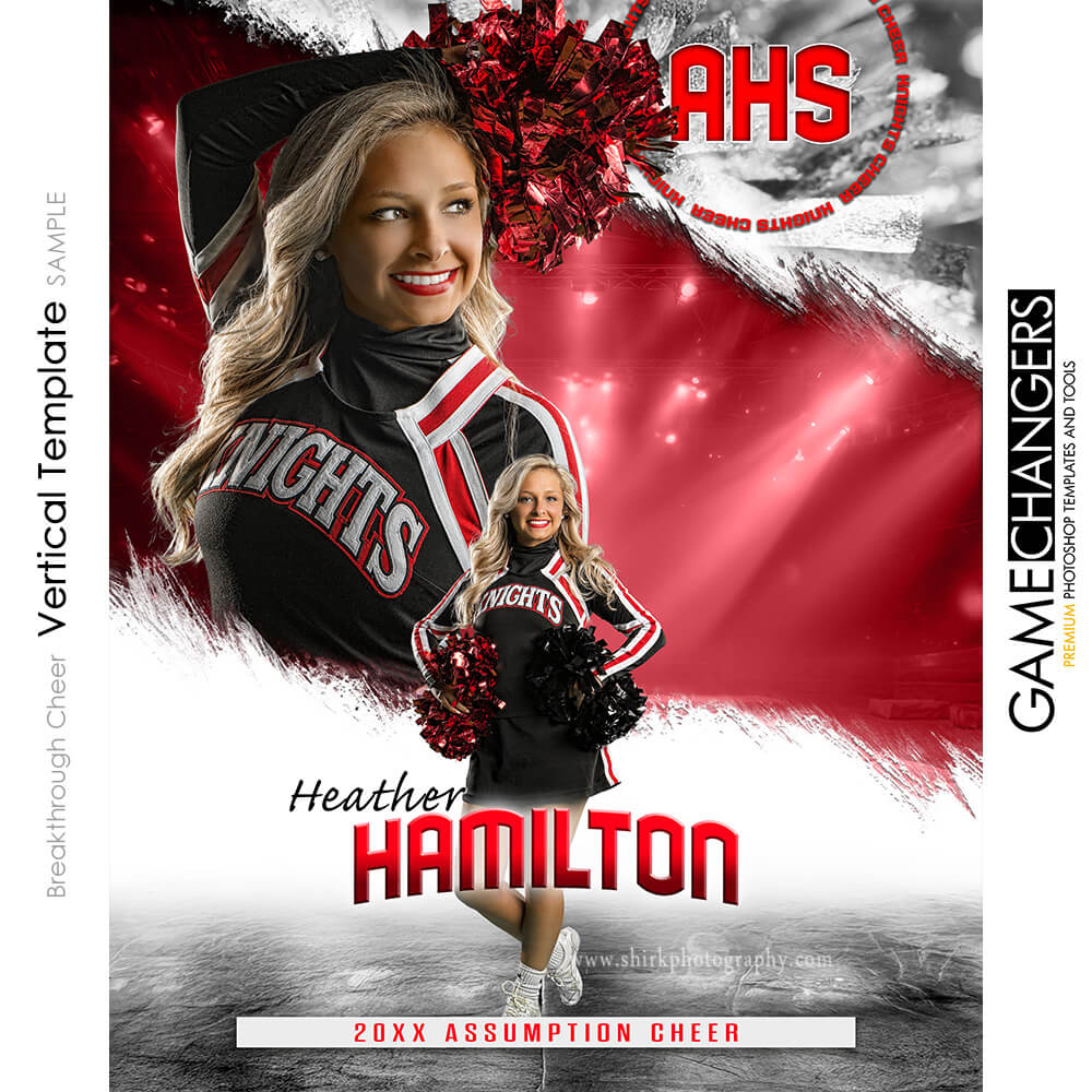 Breakthrough Cheer Photoshop Templates + Tutorials ⋆ Game Changers by ...