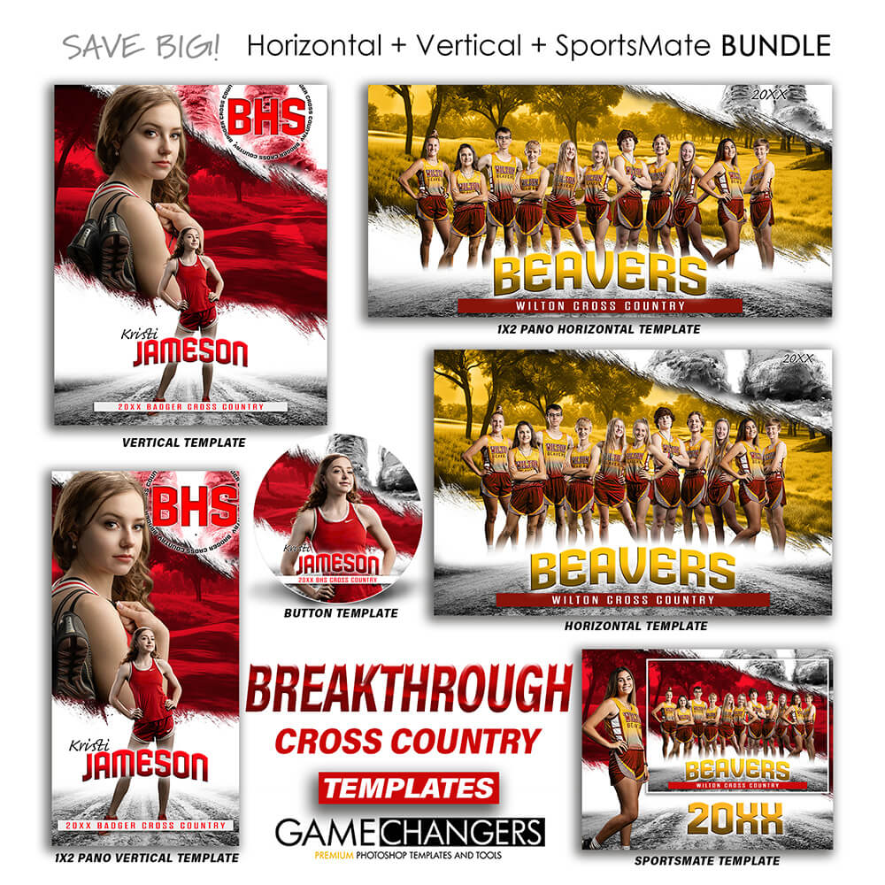 Breakthrough Cross Country Photoshop Templates + Tutorials ⋆ Game ...