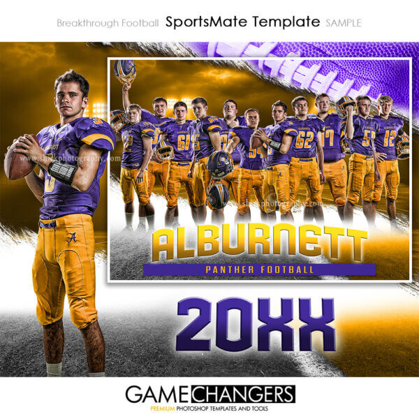 Breakthrough Football Photoshop Templates + Tutorials ⋆ Game Changers ...
