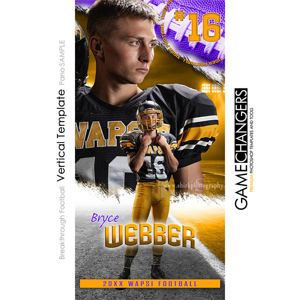 Breakthrough Football Photoshop Templates + Tutorials ⋆ Game Changers ...