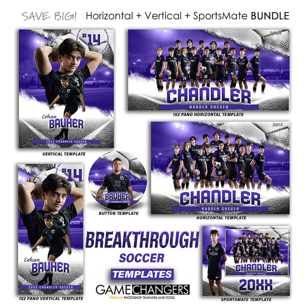 Breakthrough Soccer Photoshop Templates + Tutorials ⋆ Game Changers by ...